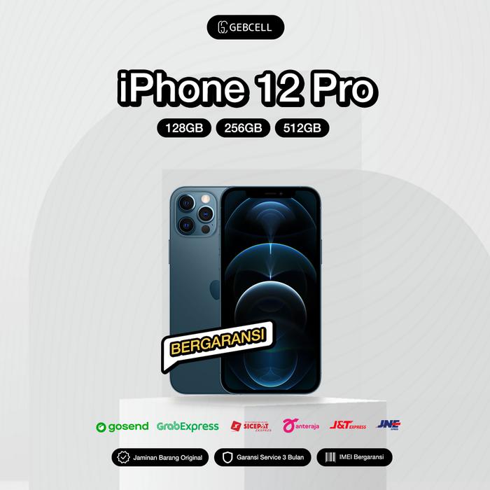 Jual iPhone 12 Pro 128GB 256GB 512GB Second - Pacific Blue, 128 gb ex ...