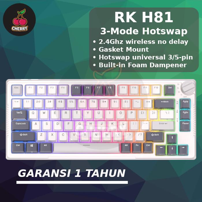 Jual Royal Kludge RK H81 RKH81 81 Keys Gasket Wireless Mechanical ...