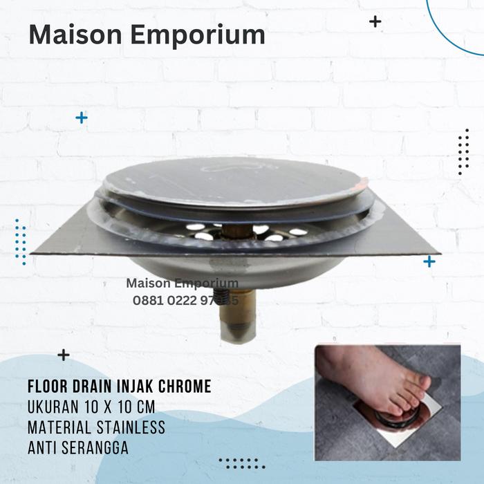 Jual FLOOR DRAIN INJAK MODEL TERBARU / SARINGAN GOT KAMAR MANDI / STAINLESS - Kota Bandung - La ...