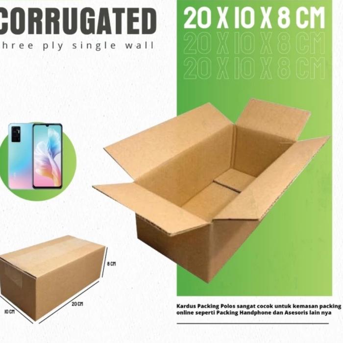 Jual Kotak Kardus Box Packing Kardus 20x10x8 cm Polos Tebal - Kota ...