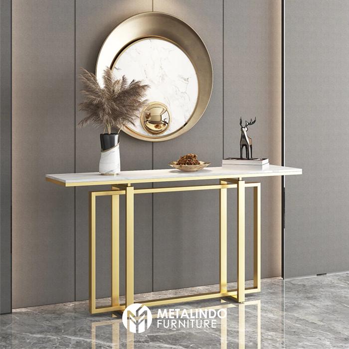 Jual meja rias stainless gold top marmer, meja rias stainless minimalis ...