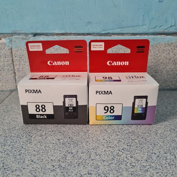 Jual Tinta Catridge Canon pixma PG 88 + CL 98 Original for E500,E510 ...