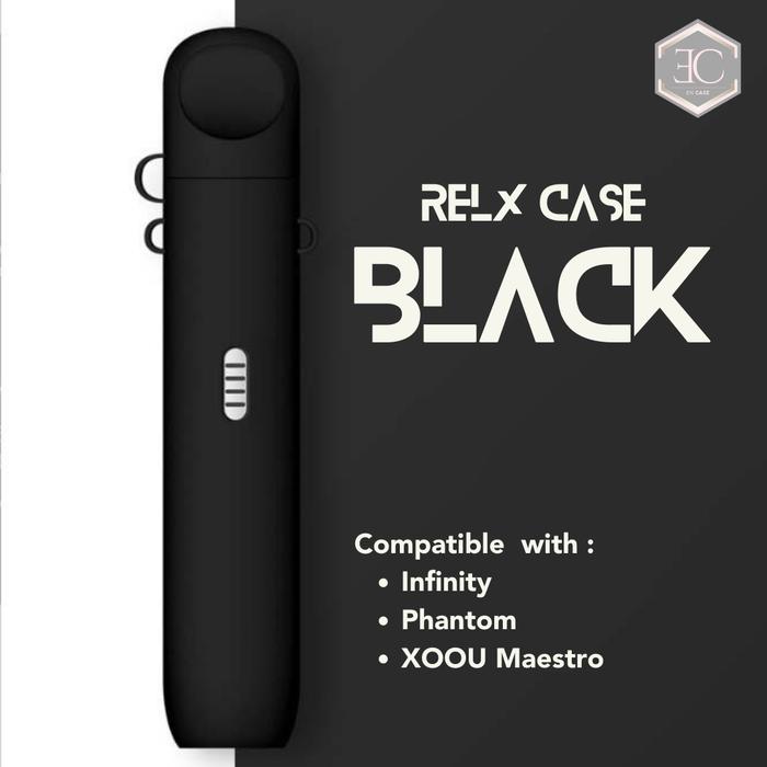 Jual Casing Silicone Relx Case for Infinity Plus Phantom XOOU - Black ...
