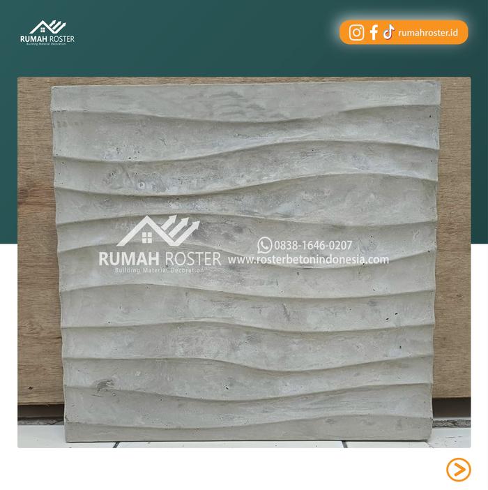Jual PANEL DINDING BETON 3D / ORNAMEN DINDING BETON 3D-Per 1 Meter (4 ...