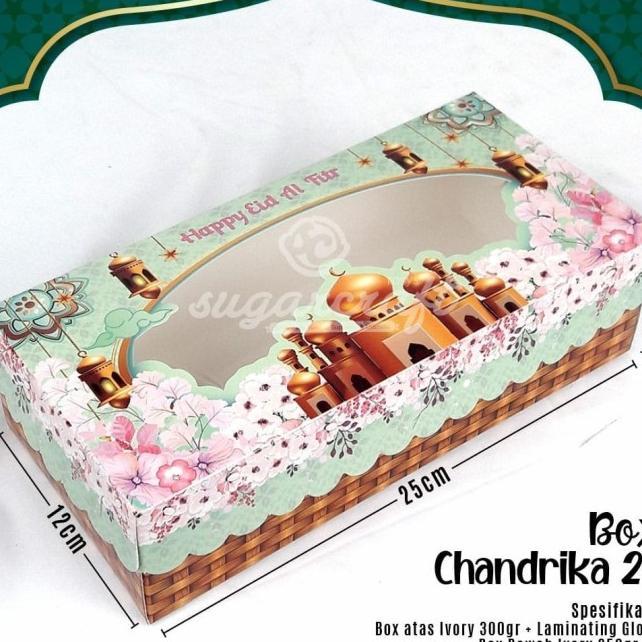 Jual kotak kue lebaran idul fitri dus kue bunga pink 25*12*7cm box kue ...