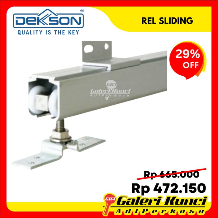 Jual Rel Sliding Pintu Dekson Dekkson D4 Panjang 2 Meter Komplit Set ...