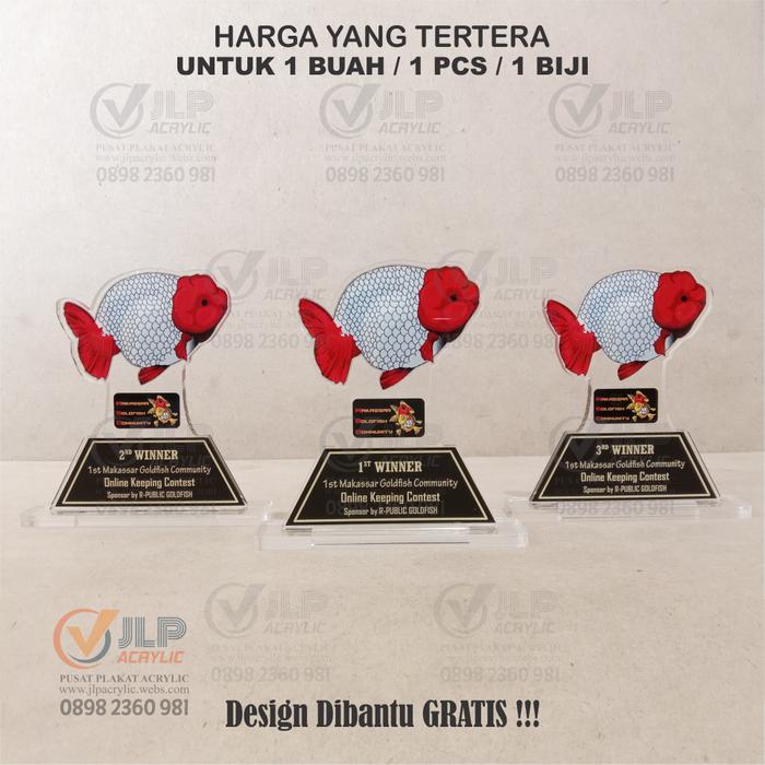 Jual Piala Ikan Mas, Trophy Ikan Mas, Piala Ikan Emas, Piala Gold Fish ...