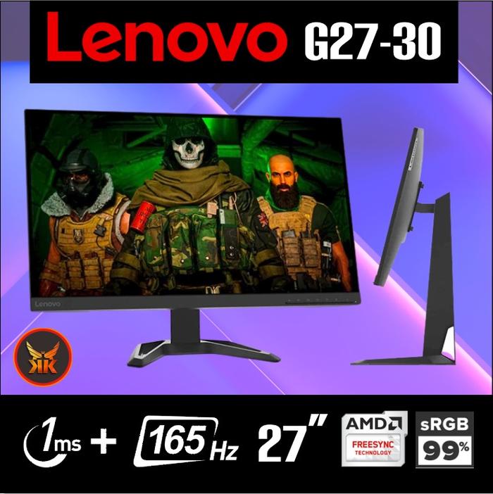 Jual LED MONITOR GAMING LENOVO G27 - 30 27 INCH 1MS 165HZ FHD FREESYNC ...