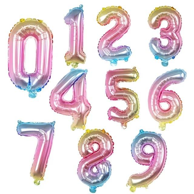 Jual Balon Foil Angka Umur Warna Silver Gold Pink Biru Ukuran 40cm 16 ...