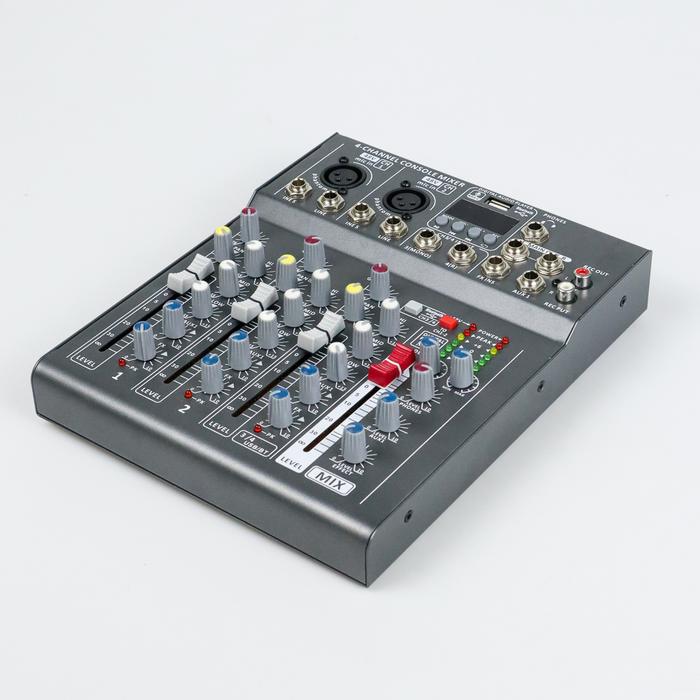 Jual Mini Portable LIve Audio Mixer Karaoke DJ 4 Channel Bluetooth ...