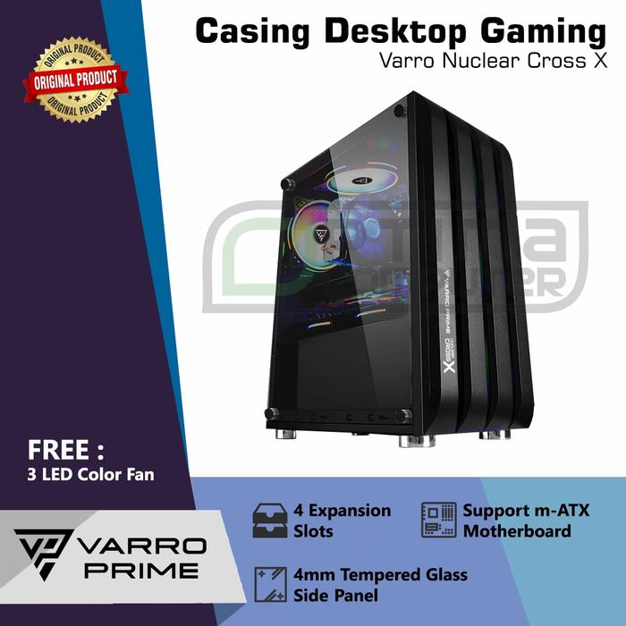 Jual Casing Desktop Gaming Varro Nuclear Cross X - Kota Balikpapan ...