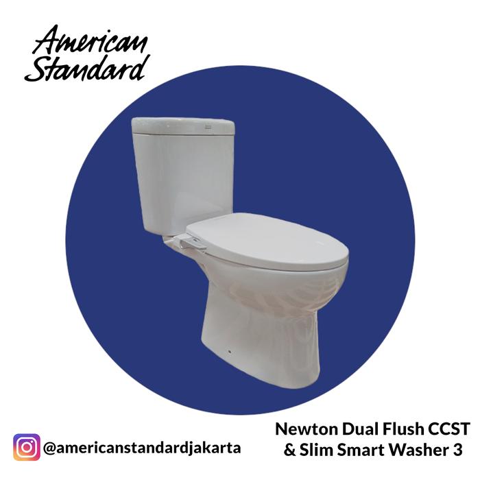 Promo American Standard Newton Dual Flush CCST Toilet/Kloset + Slim ...