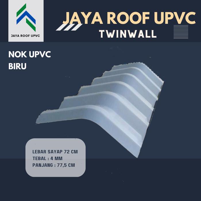 Jual NOK UPVC Biru Jaya / Karpus Wuwungan Bubungan Atap UPVC Setara ...