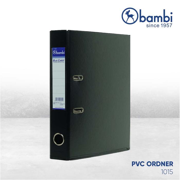 Promo Bambi Ordner A4 Black MID SIZE 50 mm Lever Arch File A4 kode 1015 ...