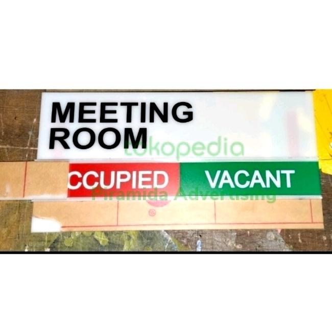 Jual Akrilik white sign board gambar papan meeting room ruang meeting ...