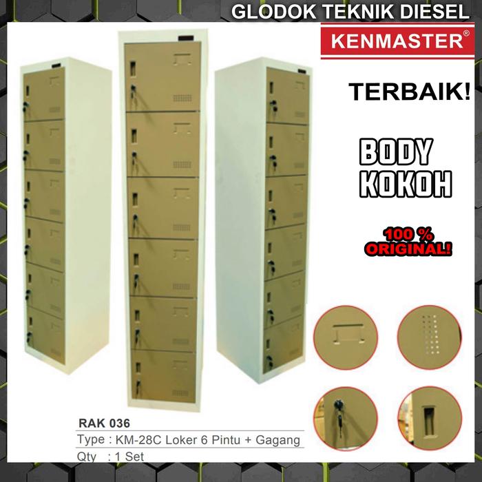 Jual Loker Besi 6 Pintu Steel Locker 6 Doors ORIGINAL Terbaik - RAK 036 ...