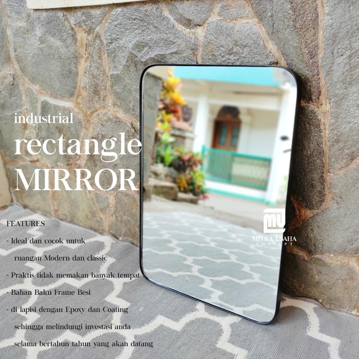 Jual Cermin Besi Rectangle, Pigura besi minimalis, Cermin wastafel ...