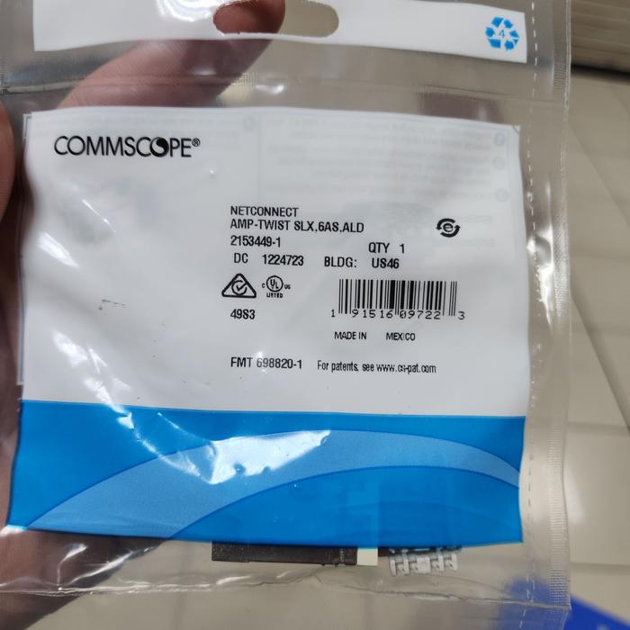 Jual Commscope Modular Jack Cat 6A Outlet Data Cat6A lan 10 giga ...