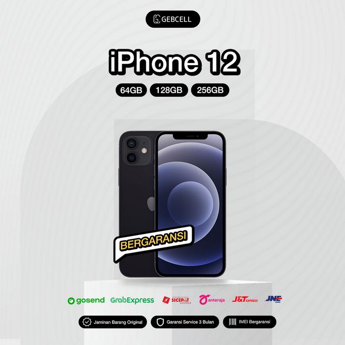 Jual iPhone 12 64GB 128GB 256GB Second - Hitam, 64 gb - Kota Bandung ...