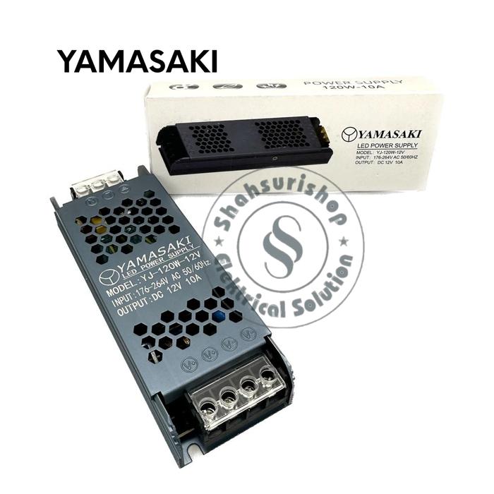 Jual YAMASAKI POWER SUPPLY LED CCTV SLIM MINIMALIS 10A 120 W 12V ALUMUNIUM - Jakarta Timur ...