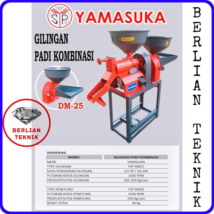 Jual Gilingan Padi Kombinasi Penepung 2in1 Yamasuka YSP RM15 DM25 - Jakarta Barat - BERLIAN ...