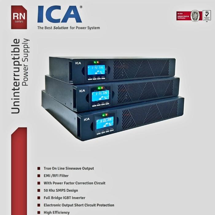 Jual ICA RN2100C Rack Mount Online Sinewave UPS 2000 VA / 1800 Watt ...