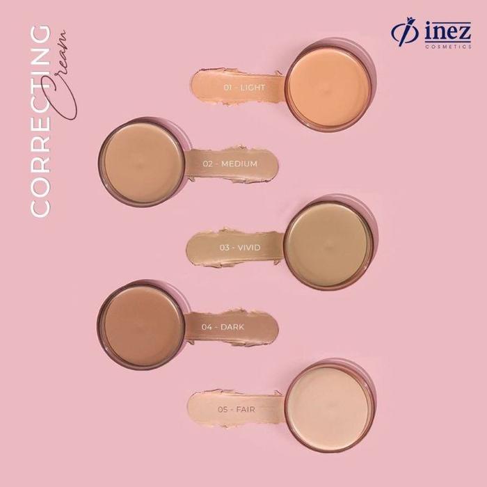 Jual Inez Color Contour Plus Correcting Cream - Foundation - Fair Di ...