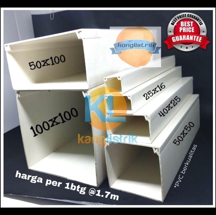 Jual KABEL DUCT 1.7 mtr KABEL DAK 40x40 mm PVC PUTIH @1.7mtr - Jakarta ...