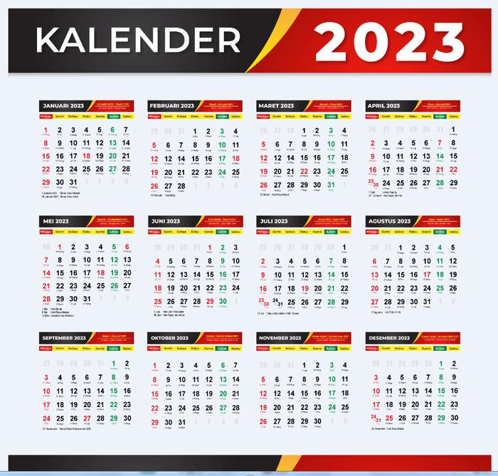 Jual Kalender 2023 Custom Ukuran A3 Cetak Kalender Dinding - GRATIS ...