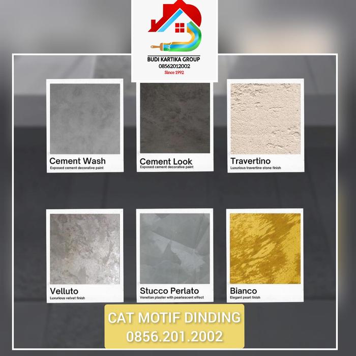Jual Jasa Cat Dekoratif Motif Kayu Cat Kamprot Cat Semen Wash Cat ...