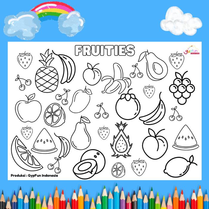 Jual Poster Mewarnai Menggambar Ukuran Jumbo Giant Drawing Sheet Gypfun ...