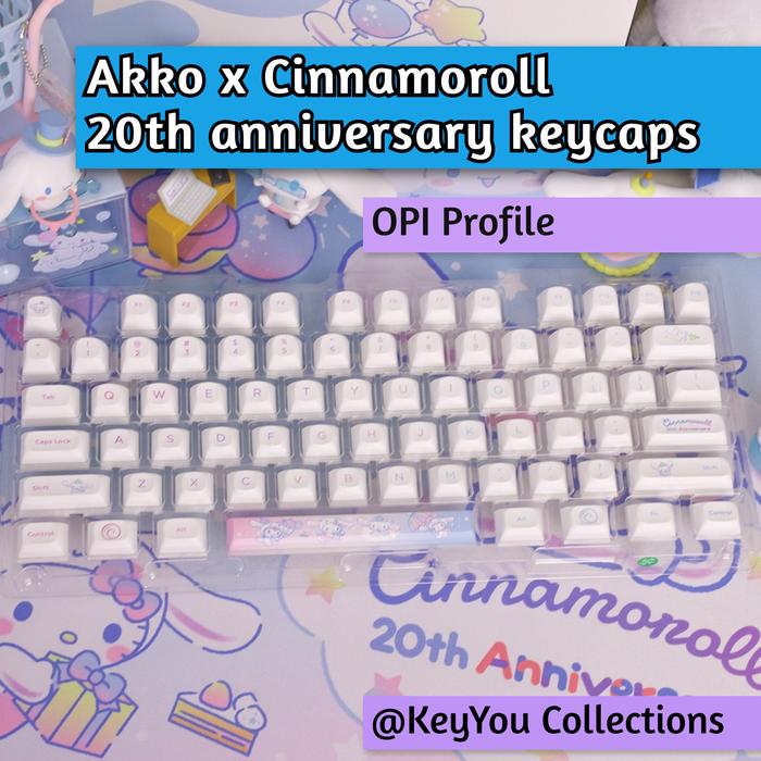 Jual Akko x Cinnamoroll keycaps limited edition pbt white 20th - Kota ...