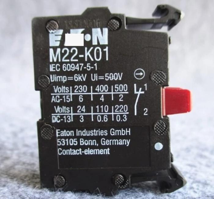 Jual Auxiliary Contact 1NC, 216378 M22-K01 EATON - Kab. Bekasi - Berkah cipta persada, PT ...