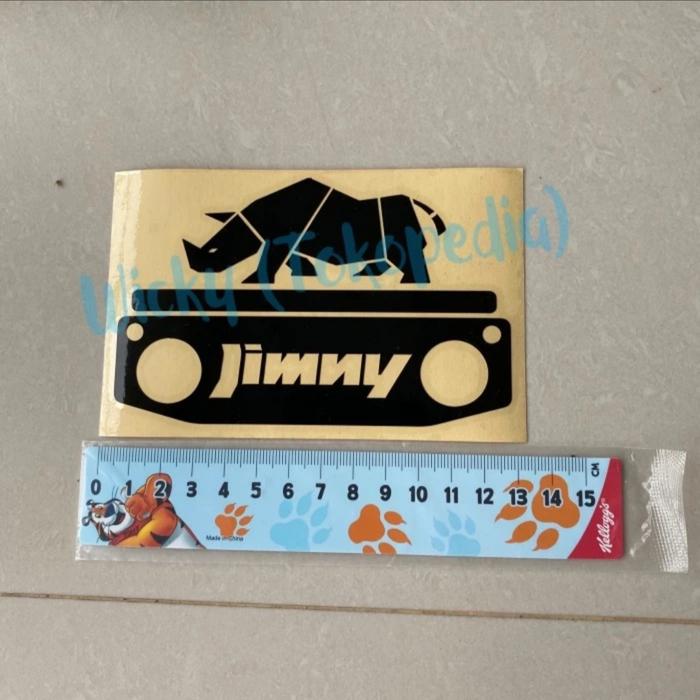 Jual Sticker Label Suzuki New Jimny gambar badak JB74 hitam - Putih ...