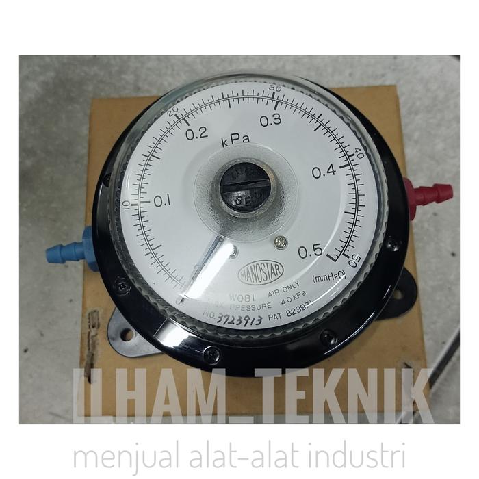 Jual pressure gauge manostar typ WO81/ranger 0.5 kPa low difencial pressure - Jakarta Barat ...