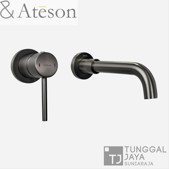 Jual ATESON Banyan Wall Mount Mixer Basin Gunmetal AT104BGM - Kota ...