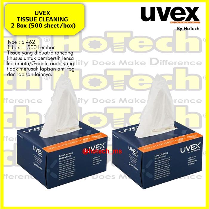 Jual UVEX | Safety Glasses Cleaning Tissue | 1008 Lens Cleaning Paket 2 ...