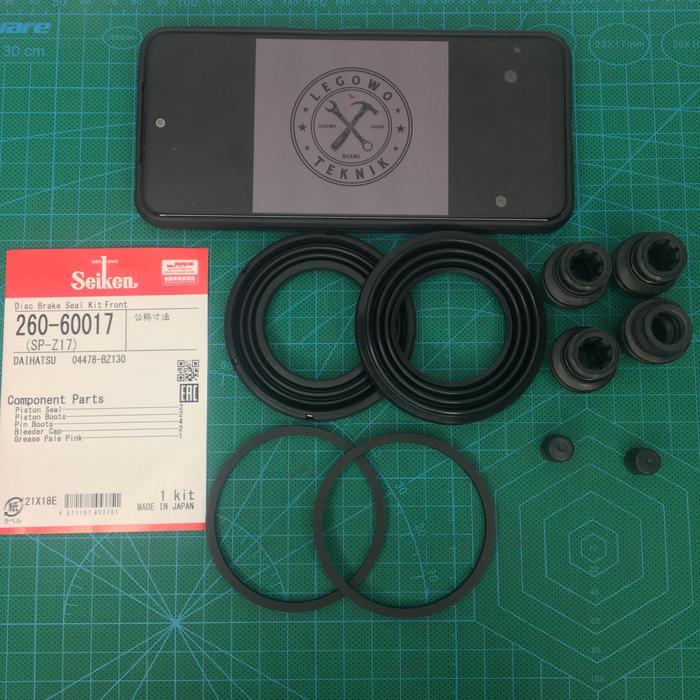 Jual Disc brake seal kit Karet rem cakram Daihatsu Grandmax Seiken asli ...