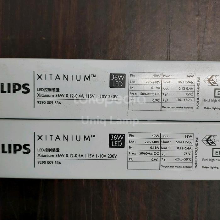Jual Ballast LED Philips Xitanium 36W 50-115V DC - Jakarta Pusat - Uniq Lamp | Tokopedia
