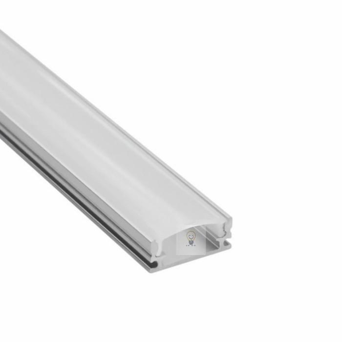 Jual kap housing led strip/casing/dudukan lampu strip led/alumunium 2m ...