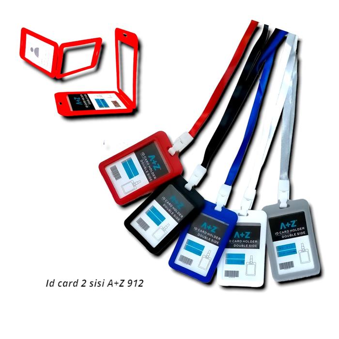 Jual NAME TAG ID CARD SET TALI DUA SISI B1 WARNA TEMPAT KARTU NAMA ...