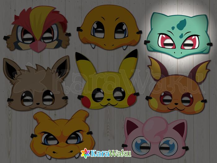 Jual Topeng Pesta Ultah Karakter / Birthday Party Mask Pokemon Pikachu ...