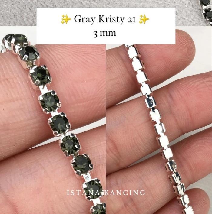 Jual Payet Baju Belt Bridal Sash Premium Kristy 3mm Mewah Rhinestone ...