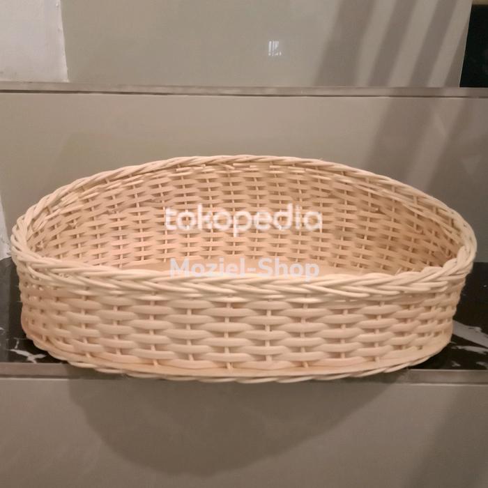 Jual Keranjang Rotan parcel oval sandar/ rangkai kerajinan tangan / TP ...