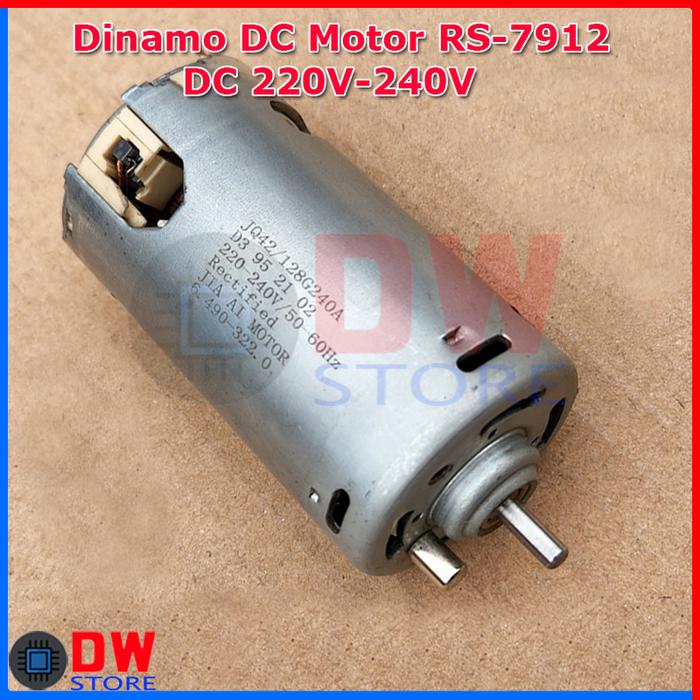 Jual Dinamo DC Motor RS7912 RS-7912 DC 220V-240V Low Rpm Speed High ...
