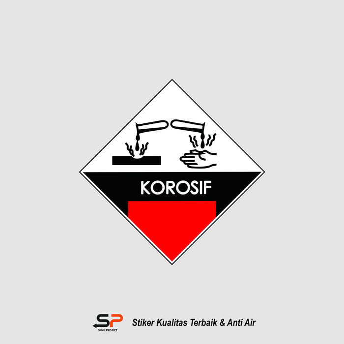 Jual Stiker Limbah B3 / Kemasan B3 Korosif - Kota Bekasi - Sign Project ...