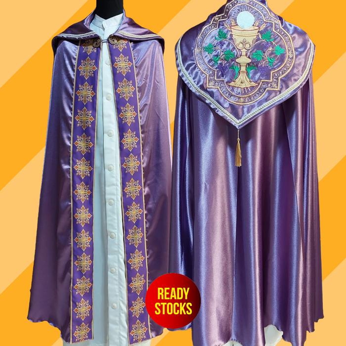 Jual Korkap/Pluviale Romo Katolik/Bordir Piala Gandum/Kasula Romo ...