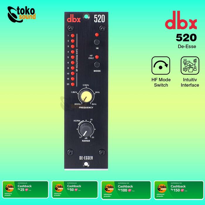 Jual DBX 520 - 500 Series Compact Professional De Esser Module Original ...