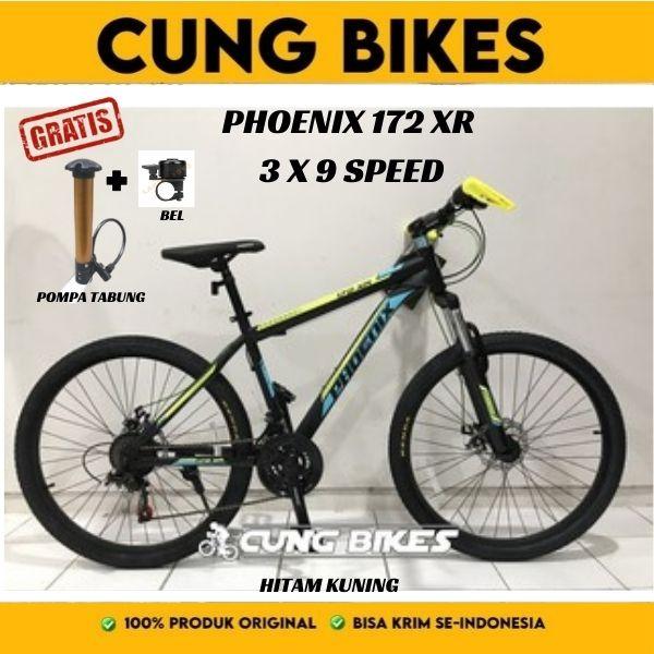 Jual sepeda gunung mtb 26 phoenix 172 xr double cakram speed shimano ...
