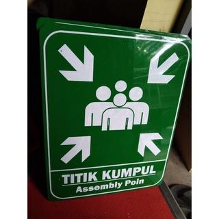 Jual Plang Titik Kumpul & Plang Jalur Evakuasi - Tk 35x50, Tanpa Tiang ...